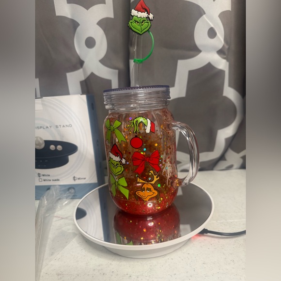 Hand Crafted | Dining | 2oz Grinch Lava Drip Snowglob Christmas Mug ...